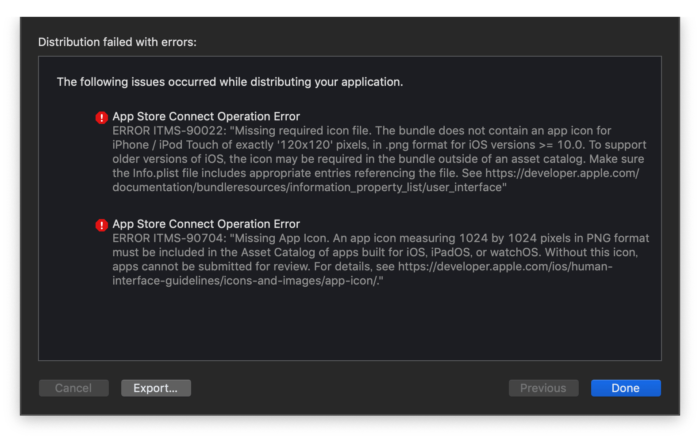 【エラー対処】AppStoreの申請でArchiveした時『ERROR ITMS-90022』『ERROR ITMS-90704』というエラーが発生した。 | satorikublog