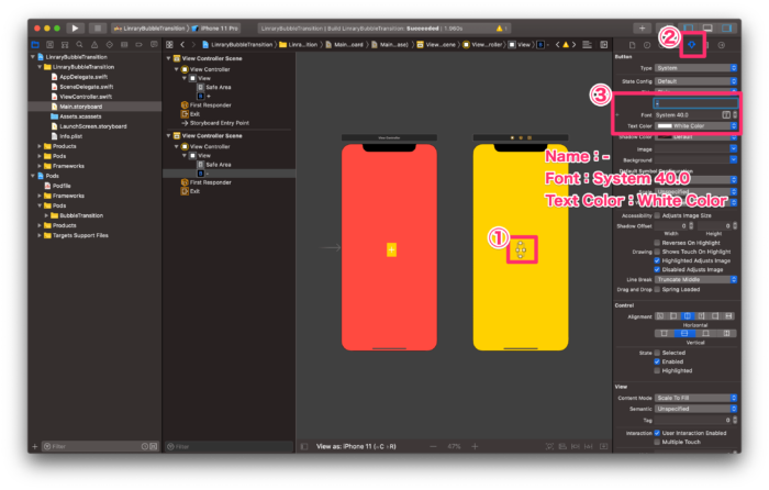 【Swift5/Xcode】おしゃれな画面遷移ライブラリ『BubbleTransition』の使い方 | satorikublog