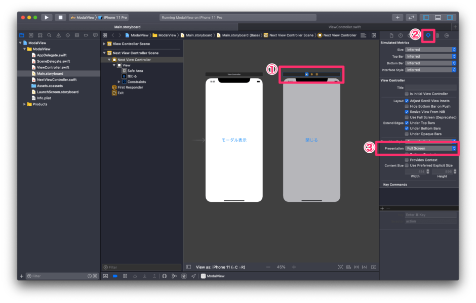 【Swift5/Xcode】モーダルからdismissで戻ったときに処理をする方法 | satorikublog