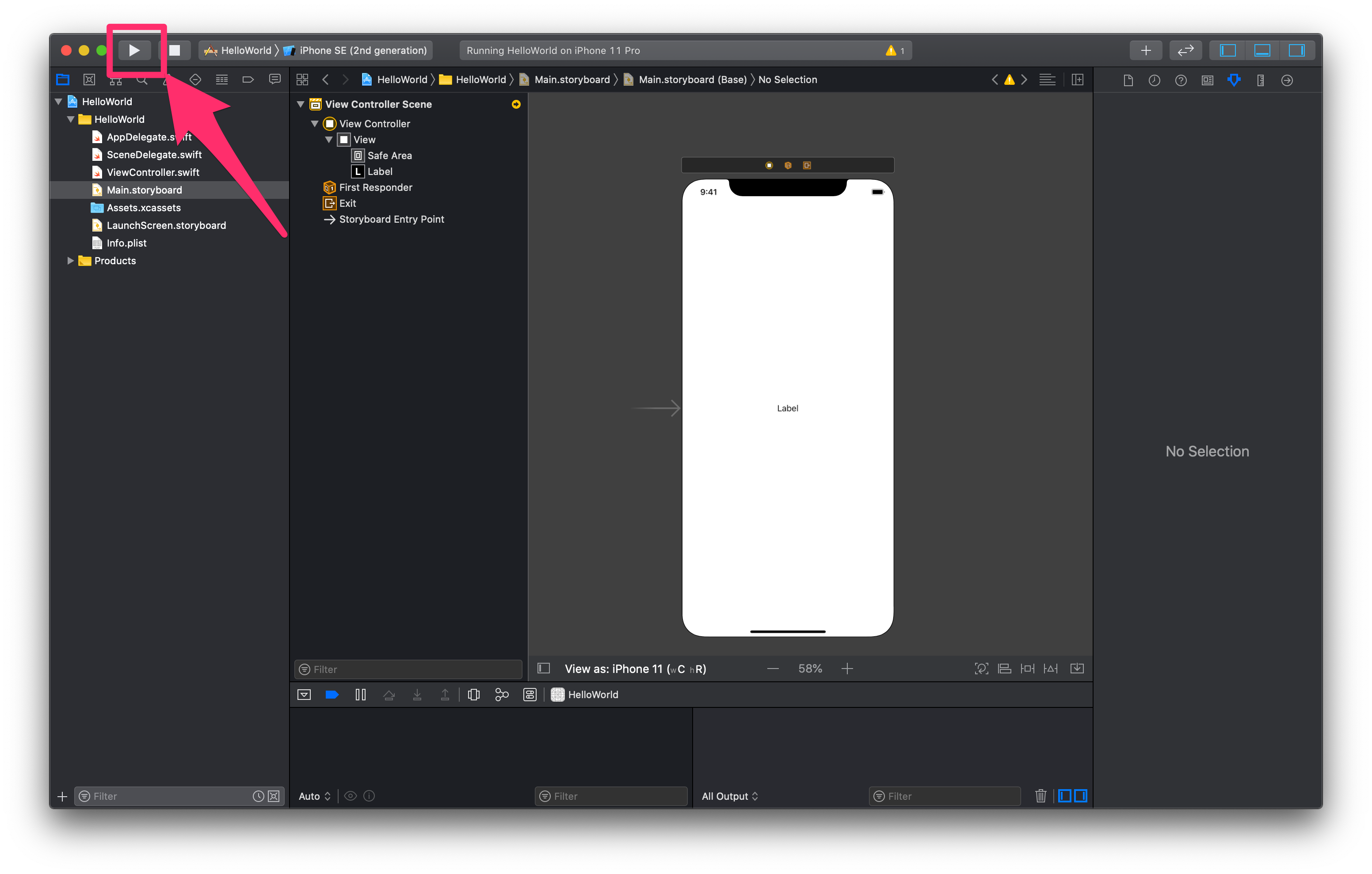 【Swift/Xcode超入門】世界に挨拶するだけのアプリを作ってみよう | satorikublog
